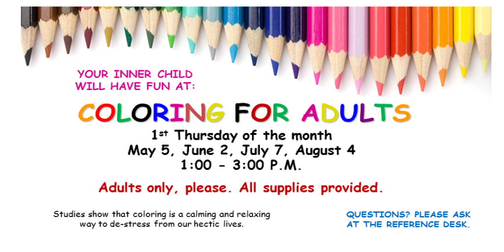 20160506 Coloring Program – Waukesha Public Library